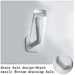 2PCS/1set Pot Lid Holder, Pot Cover Lid Rack, Multi-Purpose Plastic Wall Mount Pot Lid Holder, Large Plastic Hooks Punch-Free Pot Lid Holder for Storage Organizer, Kitchen, Bathroom, Cabinets