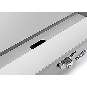 ATOSA US ATMG-48T-48″ HD Commercial Griddle Thermostatically Controlled Propane Griddle Cooktop Stainless Steel Restaurant Grill Portable Top Griddle - 100,000 BTU