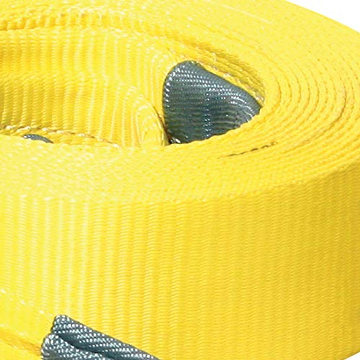 VULCAN Tow Strap with Reinforced Eyes - Standard Duty - 3 Inch x 20 Foot - 7,500 Pound Towing Capacity