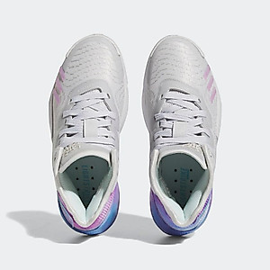 adidas D.O.N. Issue 4 Basketball Shoe, Dash Grey/Bliss Lilac/Grey, 6 US Unisex Big Kid