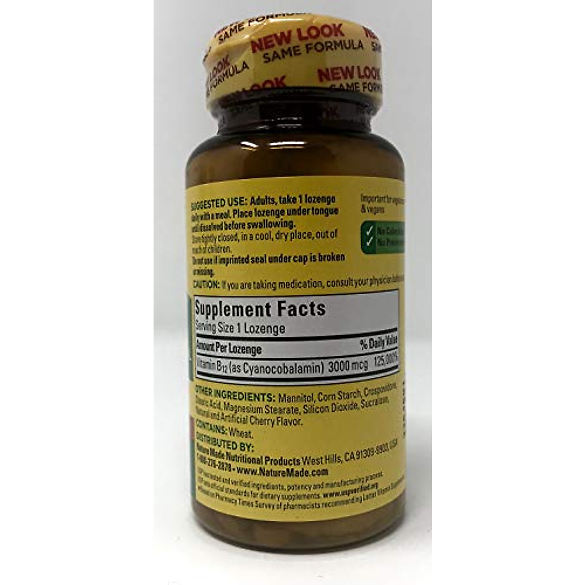 Nature Made Vitamin B-12 3000 MCG Sublingual, 40 Count (Pack of 3)