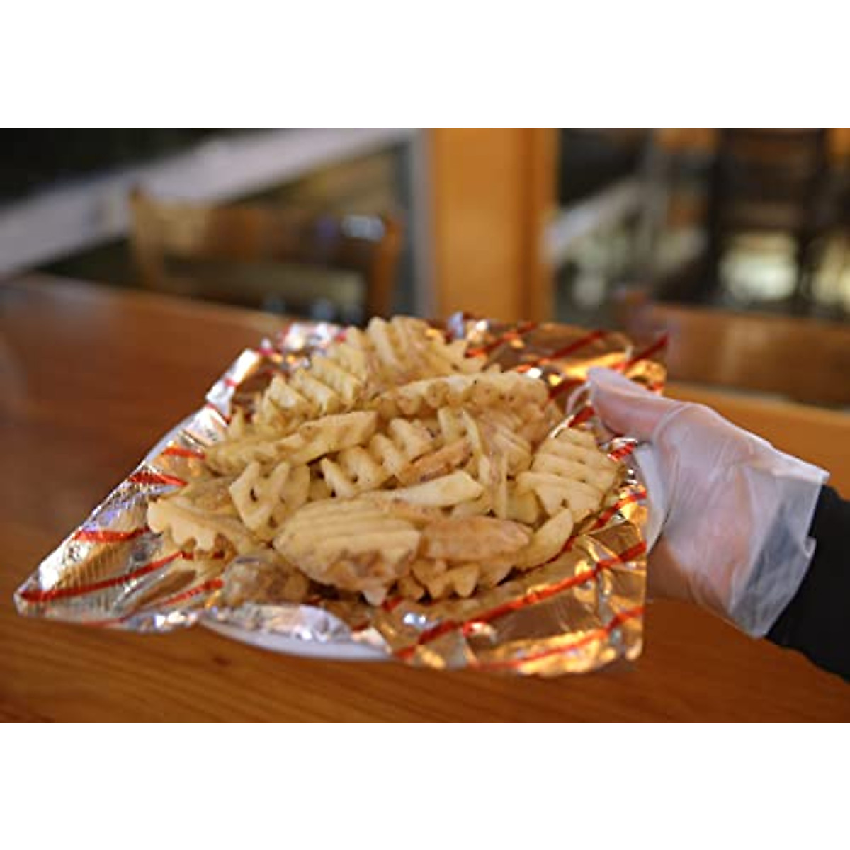 Daxwell Food Safe Stretch Poly Gloves (Medium, 1,000 Count) Non-Latex, Disposable, Food Handling Use, Powder Free, F10000224,White