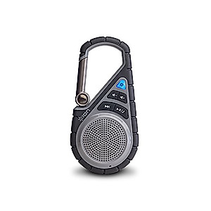 ION Audio Clipster Active | Bluetooth Clip-On Outdoor Speaker with Waterproof Rubber Covering & Mounting Bracket