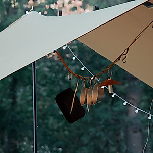 OneTigris Camping Lanyard 10ft with 19 Loops, Heavy Duty Versatile Campsite Storage Strap for Travel Bushcraft Backpacking Hiking Tent RV Trailer Hanging Gear