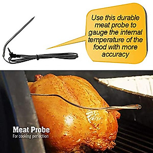 DONSIQIZZ Replacement for Camp Chef Meat Temperature Probe CampChef Pellet Grills Parts Kit,3.5 mm Plug High-Temperature BBQ Digital Thermostat Probes,Set of 2