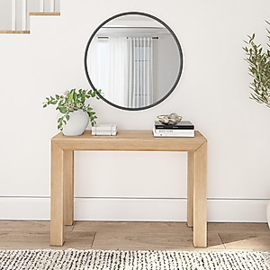 Plank+Beam Modern Solid Wood Console Table, 46.25 Inch, Sofa Table, Narrow Entryway Table for Hallway, Behind The Couch, Living Room, Foyer, Easy Assembly, Blonde