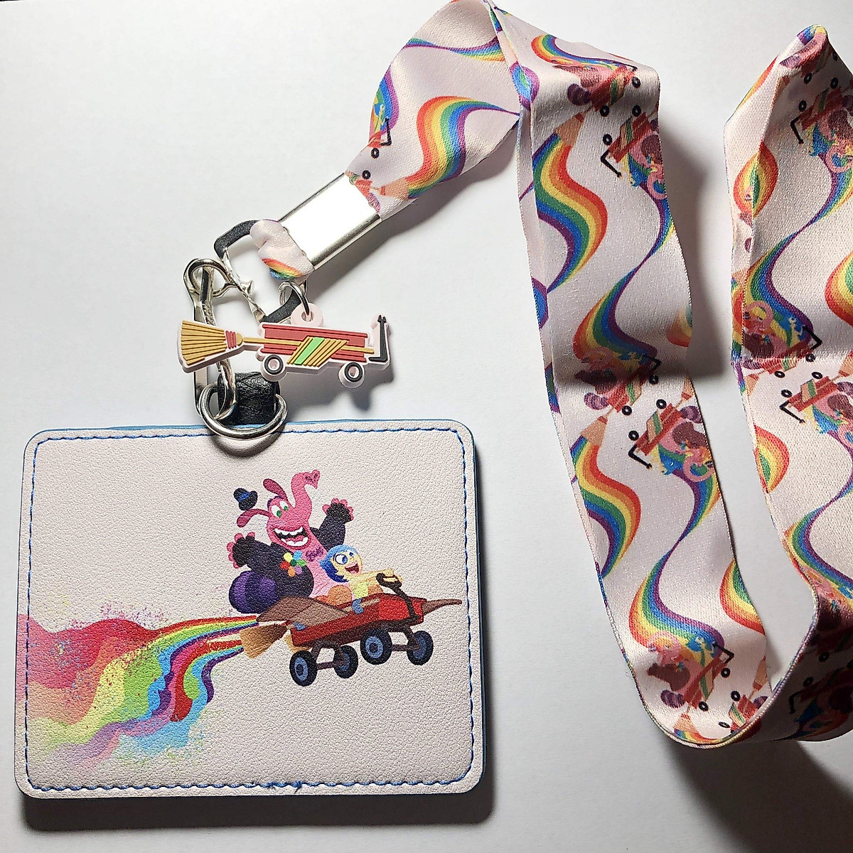 Loungefly Pixar Inside Out Wagon Lanyard with Cardholder