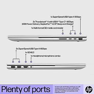 HP Envy Business Laptop, 17.3" FHD Touchscreen Display, Intel Core i7-1260P Processor, 32GB RAM, 1TB SSD, Wi-Fi 6, Backlit Keyboard, SD Card Reader, HDMI, Webcam, Windows 11 Pro, Silver