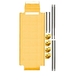 Acrimet Premium Stackable Nap Cot (Stainless Steel Tubes) (Yellow Cot - Yellow Feet) (1 Unit)