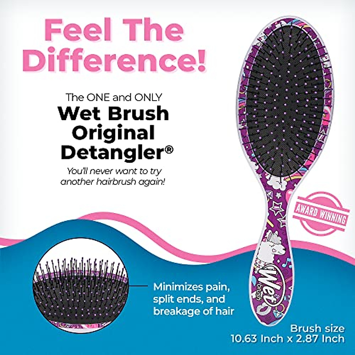 Wet Brush Happy Hair Original Detangler Llama