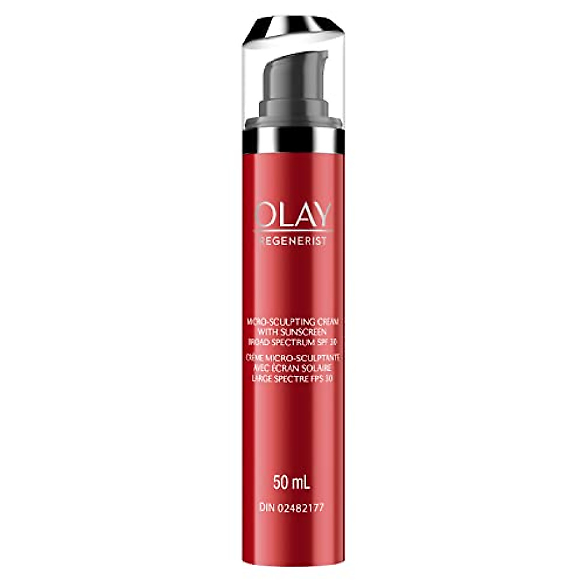 Face Moisturizer by Olay Regenerist Microsculpting Cream With SPF 30 Sunscreen  and Vitamin E for Advanced Anti-Aging, 50ml