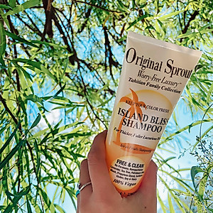 Original Sprout Tahitian Shampoo for Color-Treated Hair, Vegan, 8 oz. Bottle