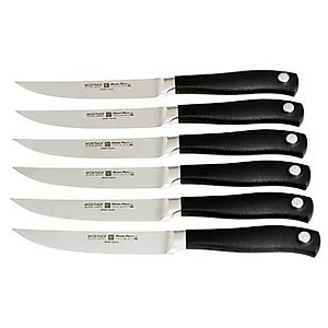 Wusthof Grand Prix II 6 Piece Steak Set, One size, Black