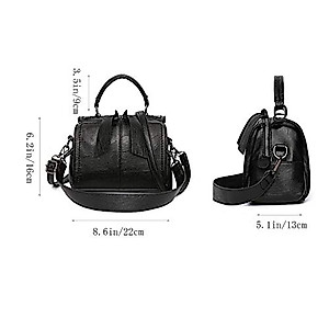YAQUNICER Elegant PU Leather Handbags And Purses for Women With Bow Decoration Hobo Crossbody Messenger Bag