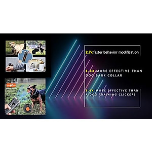 RC Ultrasonic Bark Deterrent |Anti-bark Training Device and Corrector Behavioral |Stop Bad Behavior with LED Lights |1-Year Warranty (Charcoal, New Upgraded)-(6M - 8Years)