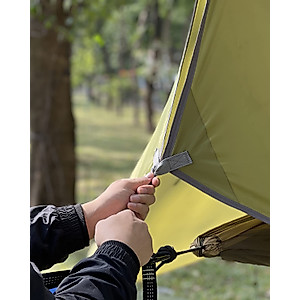 Sunyear Hammock Tent Rain Fly-Camping Hammock Outdoor Tarp-Small Door Design-Keep Side Wind Rain-Best for Backpacking Hiking Camping Survival