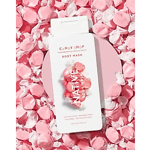 Native Candy Shop Limited Edition Body Wash Set | Sulfate Free, Paraben Free, & Dye Free, 18 oz each, Pack of 2 (Strawberry & Vanilla Taffy/Sour Berry Belts)