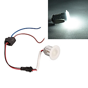 Hyuduo LED In Ground Well Light Spotlight Mini Recessed Spot Light Lighting Professional Round Shape LED Ceiling Spot Lights Spotlights Home Spotlights (Positive White Light 6000K)