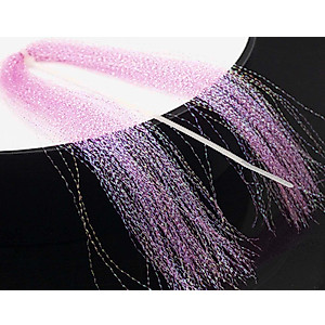 10 Packs Crystal Flash Fly Tying Material Hook Lure Flash Flies Decorating Holographic Tinsel Krystal Flashabou Sparkle Dry Streamer for Fishing Lure Dry Flies Making Supplies