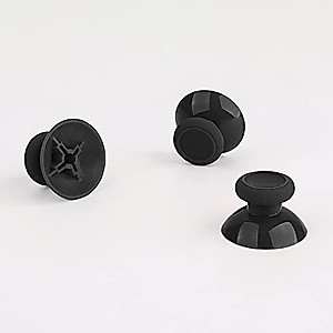 TOMSIN Replacement Joysticks for Xbox One Series X/S Controller,4PCS True Rubberized Thumbsticks Repair Kit for Xbox One Wireless Controller(Black)