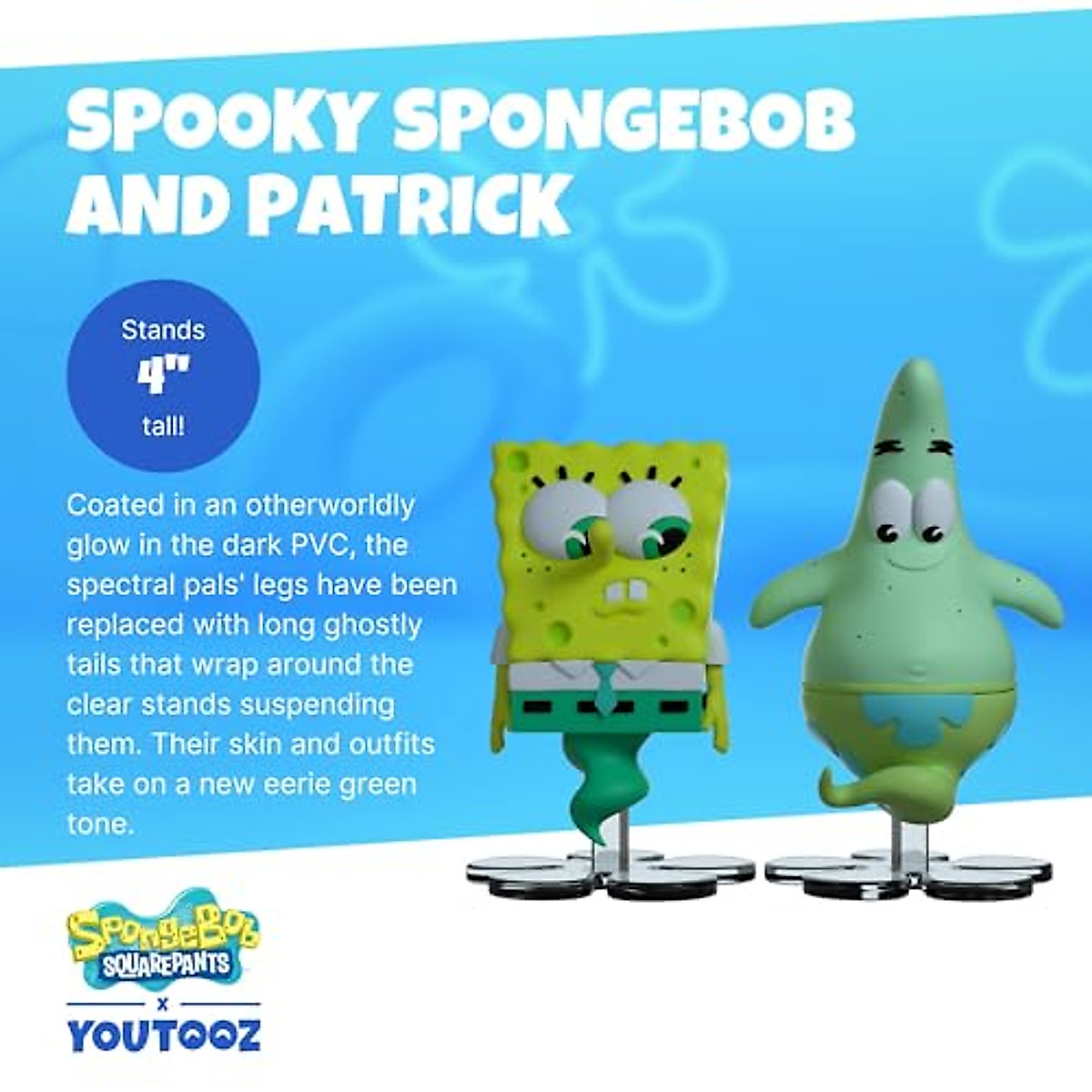 Youtooz Spooky Spongebob and Patrick 4" Inch Vinyl Figure, Collectible Spooky Spongebob & Patrick 2-Pack Figure by Youtooz Spongebob Squarepants Collection