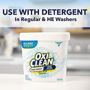 OxiClean White Revive Laundry Whitener and Stain Remover Powder, 3 lb