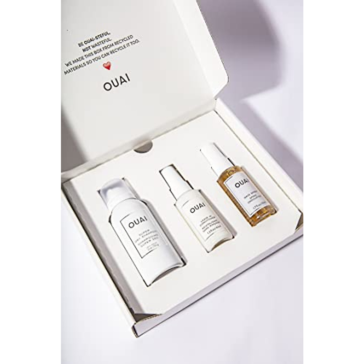 OUAI- Leave In Conditioner Travel Size, Super Dry Shampoo Travel Size, Wave Spray Travel Size