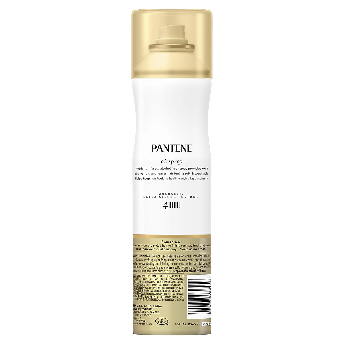 Pantene Pro-V AirSpray Extra Strong Hold Alcohol Free Hair Spray, 7 oz