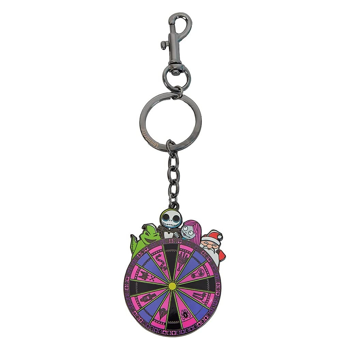Loungefly Disney Nightmare Before Christmas Oogie Boogie Wheel Enamel Keychain