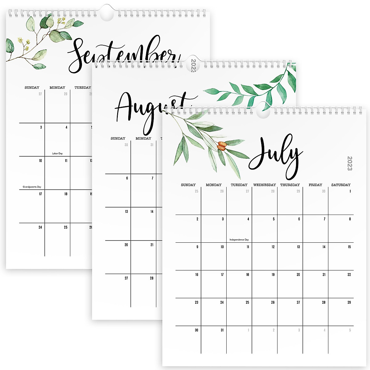 Aesthetic 2023 Floral Wall Calendar - Runs Until July 2024 - The Perfect Office Supplies for Women With Monthly Seasonal Designs for Easy Planning