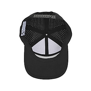 SixHats Arrow Waterproof & Sweat Proof Hat | Available in 3 Sizes | Golf Tee Holder, Black, Medium-Large