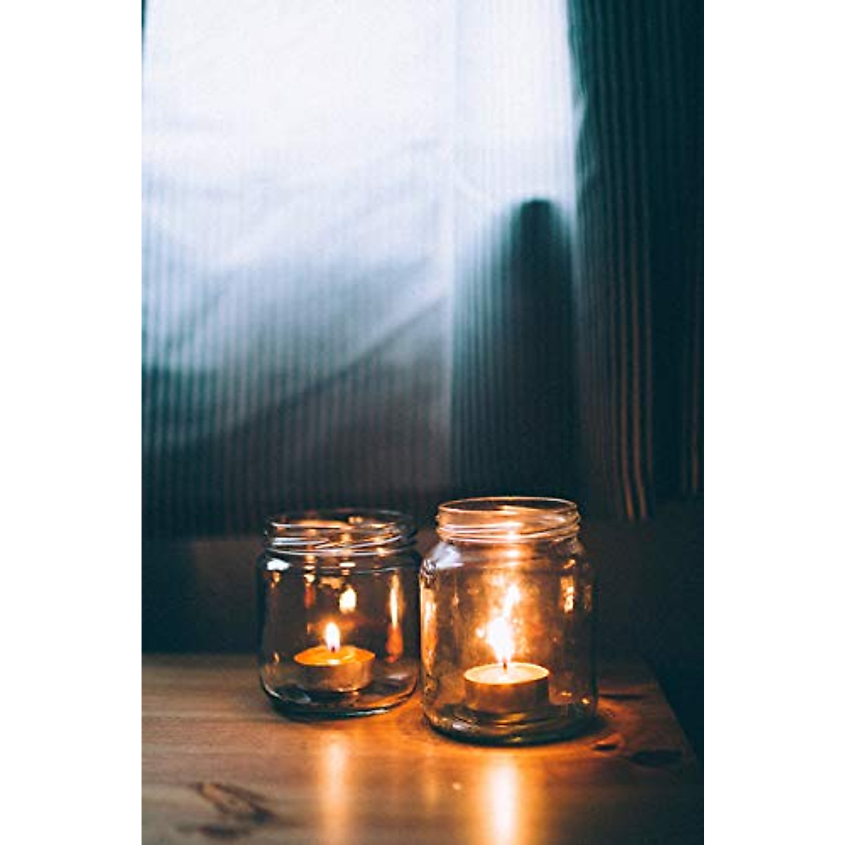 Bluecorn 100% Pure Beeswax Tea Lights in Metal Cups - Bulk Candles (48-Pack) - Tealight Candles - Beeswax Candles - Handmade in Colorado Since 1991