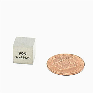 10mm Holmium Element Cube for Element Collection 0.39" Ho Density Cube Periodic Table Collect DIYs Biz Gift