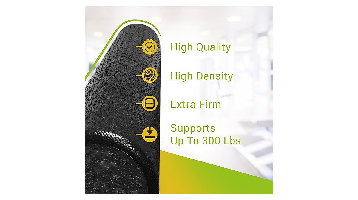 BodyHealt High Density Foam Roller for Therapy & Exercise