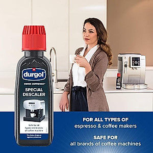 Durgol Swiss Espresso, Descaler and Decalcifier for All Brands of Espresso Machines and Coffee Makers, 4.2 Fluid Ounces (Pack of 2)