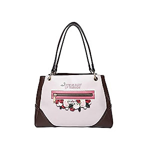 Nicole Lee FASHION LOVE CAT PRINT SATCHEL