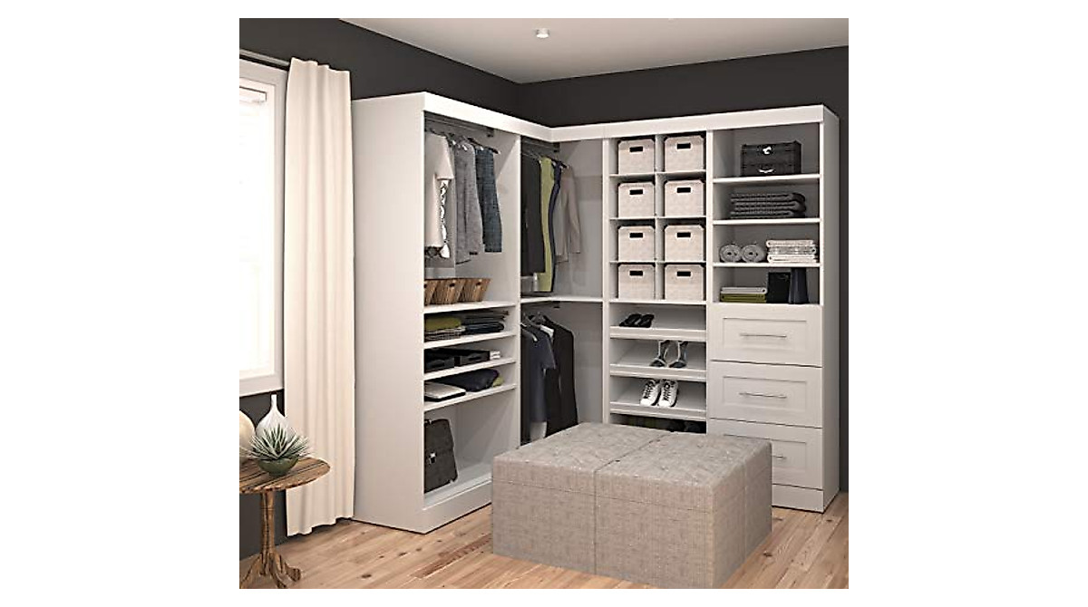 Bestar Pur Walk-in Closet Organizer - Stylish & Functional