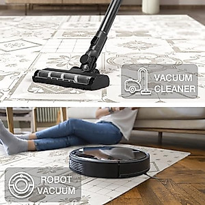 YUNHECHUHAI Natural Collection Area Rug, Thickened with Silicone-Backed Non-Slip Design, Odor-Free, Non-Shedding, Easy to Maintain. Ideal for Living, Dining, Bedroom(Geometry - Gray/White, 4x6ft)