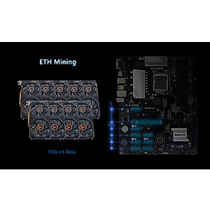 Biostar TZ590-BTC Duo (Intel 10th and 11th Gen) LGA 1200 Intel Z590 9 GPU Support GPU Mining Motherboard.