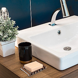 KUFUNG Soap Tray, Wooden Soap Dish, Soap Case Holder for Bathroom Shower Waterfall Drainer Kitchen, Keep Soap Dry & Easy to Clean