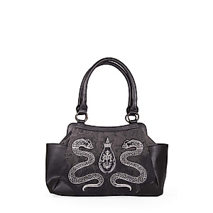 Lost Queen Alchemist Potion Handbag Embroidered Serpent Purse Alternative Bag