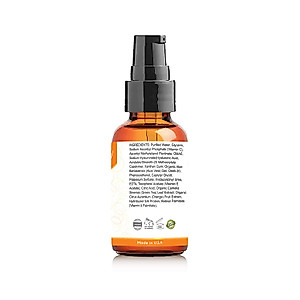 Claire-ity 25% Vitamin C Serum with Hyaluronic Acid and Vitamin E, Organic Topical Anti-Aging Moisturizing Facial Serum for Face, Neck & Décolleté(1 fl. oz)