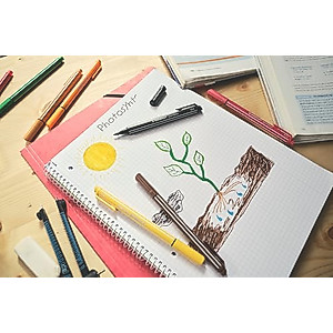 STABILO Nylon Tip Writing Pen pointMax - Pack of 10 - light cold grey