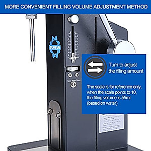 Sumeve Manual Filling Machine Filling 5-55ml Bottler Filler For Liquid and Paste A03 Pro With CE Certificate