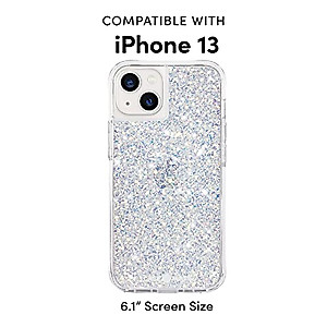 Case-Mate iPhone 13 Case for Women [10ft Drop Protection] [Wireless Charging] Twinkle Stardust Phone Case for iPhone 13 - Luxury Glitter iPhone Case - Shock Absorbing, Anti Scratch, Lightweight