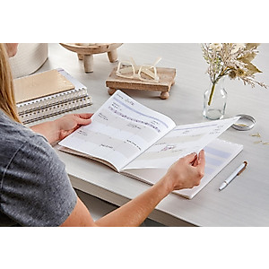 Southworth Planner (January 2024-December 2024), 8.5" x 11", Lovely Lavender Floral Bouquet, Premium 28#/105 gsm Paper, Large Flex Cover (91030)