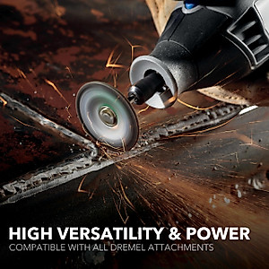 Dremel 4000-4/34 Variable Speed Rotary Tool Kit - Engraver, Polisher, and Sander- Perfect for Cutting, Detail Sanding, Engraving, Wood Carving, Polishing- 4 Attachments & 34 Accessories , Gray