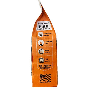 Stump Chunks: SC-3 0.3 Cu Ft Kindling & Fire Starters - Natural Fire Kindling Wood Sticks & Firewood Starter - Firestarter Sticks from Recycled Tree Stumps - Medium Bag