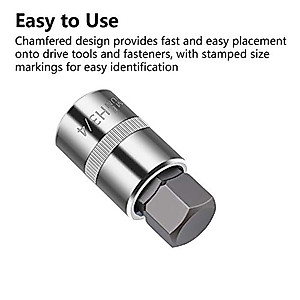 MULWARK 37 PCS Premium Hex Bit Allen Socket Set, 3/8, 1/4, 1/2 in. Drive, Automotive,Bike,Motorcycle& ATV | SAE & Metric S2 Steel & High Torque Strengthened CR-V Socket (regular, 37, Piece)