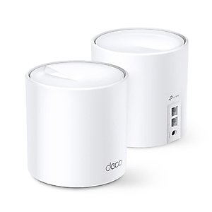 TP-Link Wi-Fi 6 AX3000 Mesh Router System | 2- Mesh Routers | Deco W6000(2-Pack) | 5,000 sq. ft. of WiFi Coverage (Renewed)
